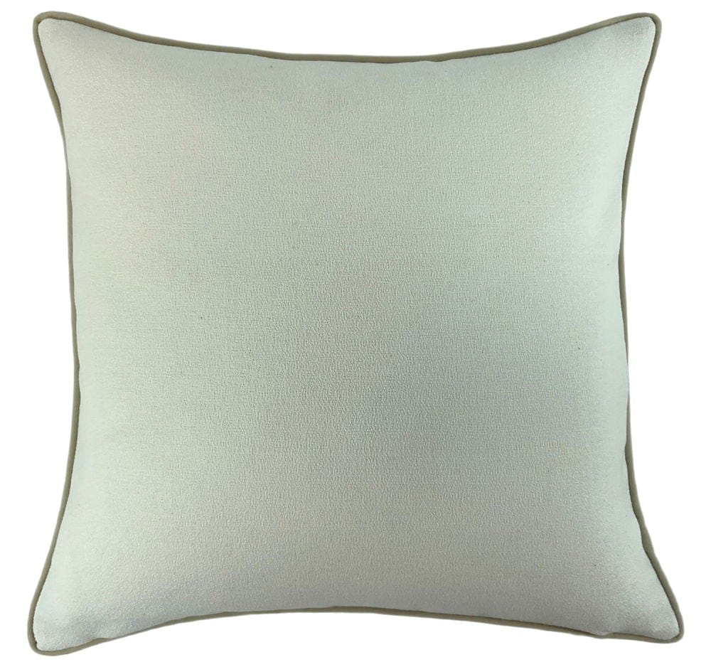 LGE SLUB CREAM WITH NAT PIPING AND NAT REV Cream / 56x56 cm | Malini ...